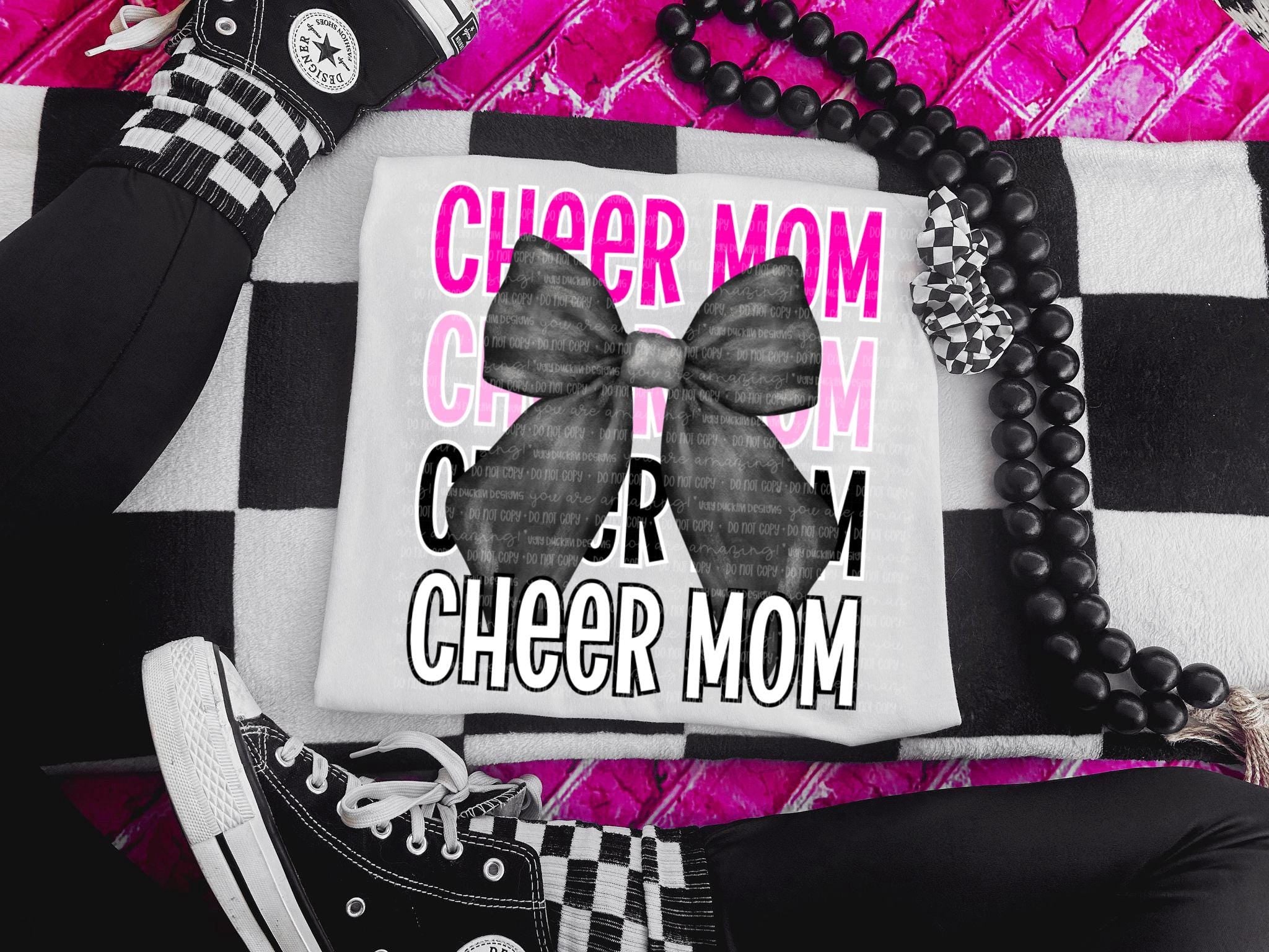 Cheer Mom Coquette PNG Cheer Digital Download Cheerleader Sublimation ...